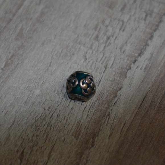 Pandora | Jewelry | Pandora Blue And Silver Bead | Poshmark